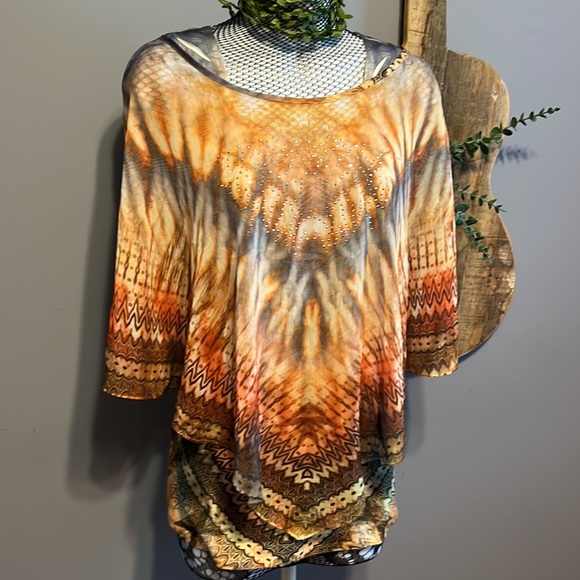 World unity | Tops | World Unity Two Piece Blouse Xl Nwot | Poshmark